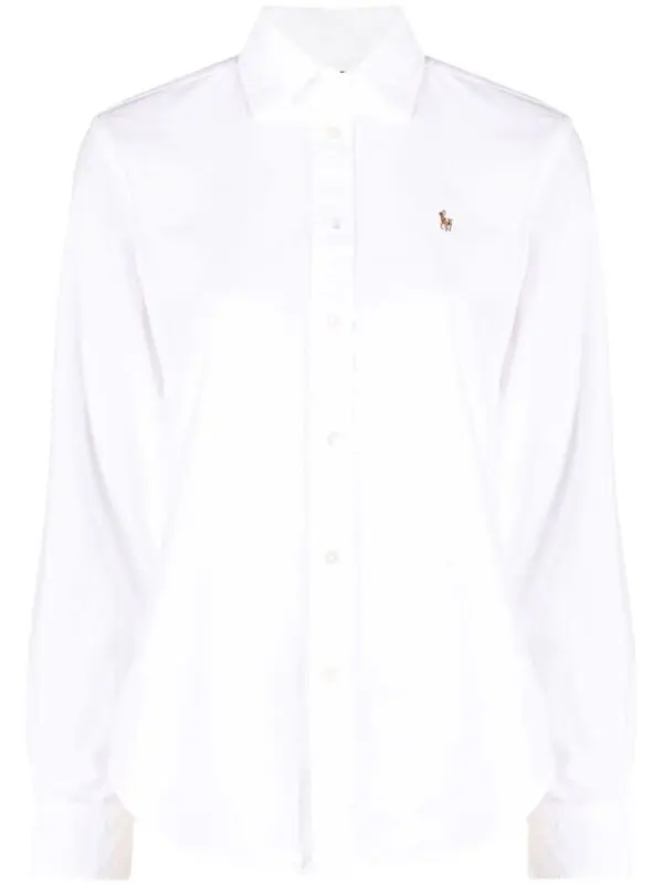 Polo Ralph Lauren 40/1 Ctn Oxford Ls Shirt - White
