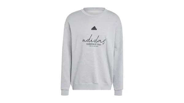 Adidas Brand Love French Terry Sweatshirt - Medium Grey Heather