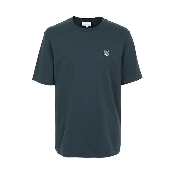 Maison Kitsuné Fox Head Short Sleeve T-shirt - Navy Blue