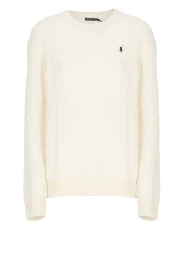 Polo Ralph Lauren Long Sleeve Crew Neck Pullover - Authentic Cream