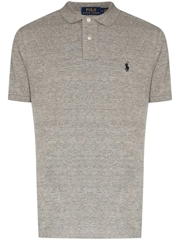 Polo Ralph Lauren Embroidered Logo Polo Shirt - Canterbury Heather