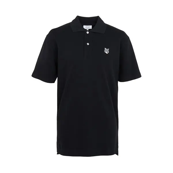 Maison Kitsuné Fox Head Collar Short Sleeve T-shirt - Black