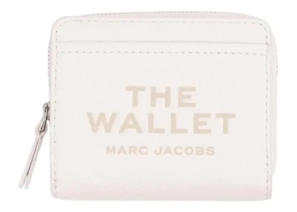 Marc Jacobs The Leather Mini Compact Wallet - White