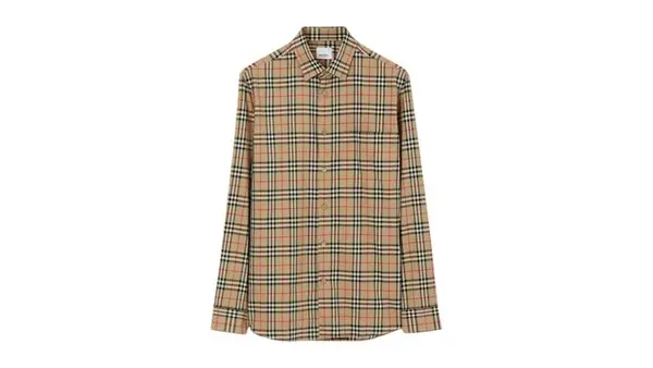 Burberry Check Cotton Shirt - Archive Beige