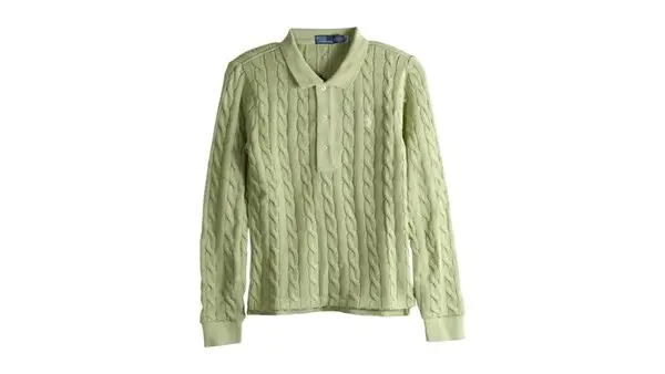 Polo Ralph Lauren Cotton Long Sleeve Polo Shirt - Green