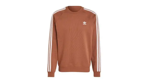 Adidas Adicolor Classics 3stripes Crewneck Sweatshirt - Preloved Brown