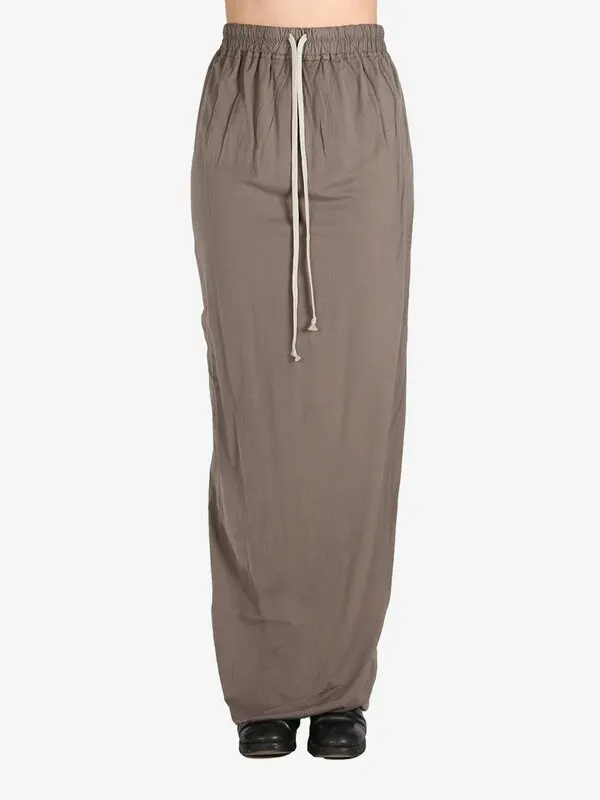 Rick Owens Jersey Pull On Pillar Skirt - Dust