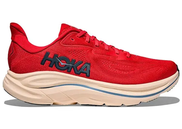 Hoka One One Clifton 10in Vermilion/varsity Navy Blue - Vermillion/varsity Navy Blue