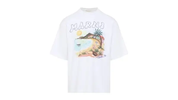Marni Printed T-shirt - White