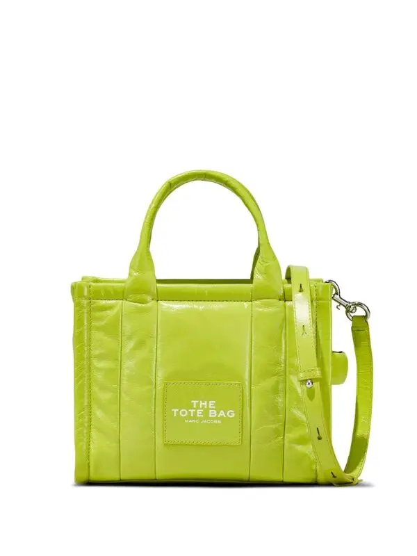 Marc Jacobs Shiny Crinkle Leather Small Tote Bag - Acidime