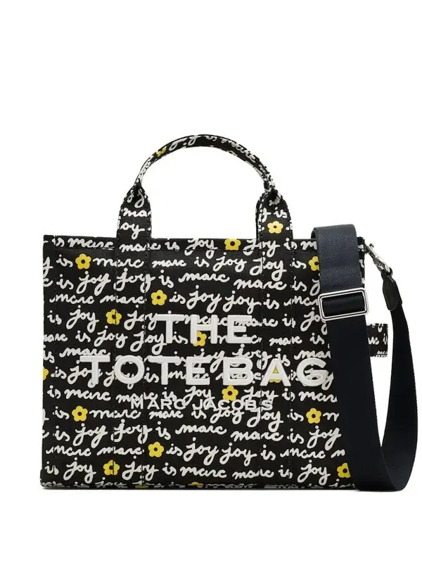 Marc Jacobs The Medium Marc Is Joy Canvas Tote Bag - Black
