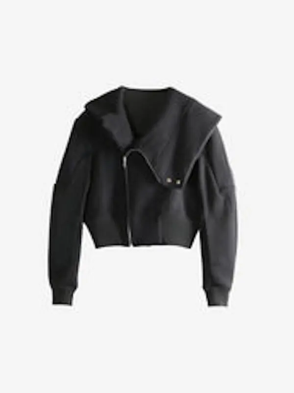 Rick Owens Cropped Hooded Flight Jacket