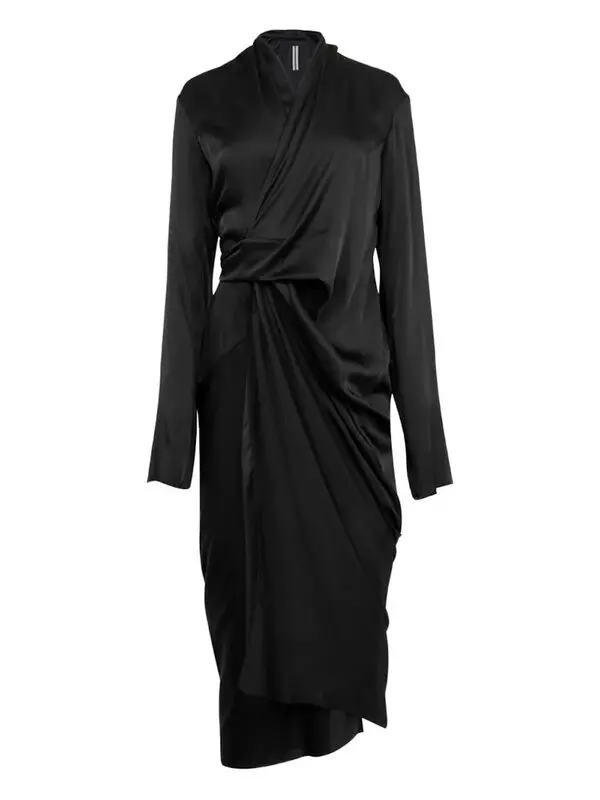 Rick Owens Charmeuse Wrap Dress
