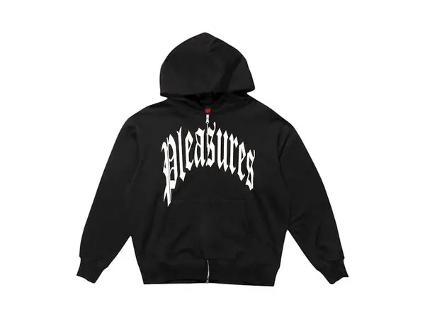 PLEASURES Twitch Zip Hoodie - Black