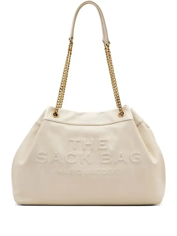 Marc Jacobs The Large Leather Chain Sack Bag - Cloud White