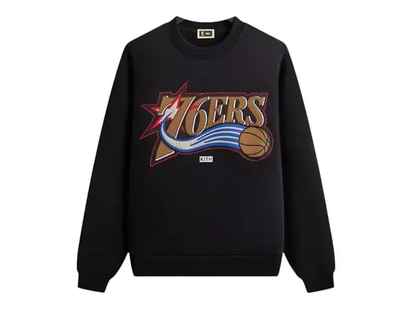 Kith Nba Allstar Philadelphia 76ers Nelson Crewneck Sweatshirt - Black