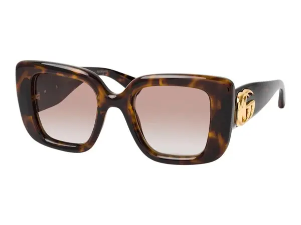 Gucci Square Sunglasses - Havana Havana Brown/brown (gg1975s/003)