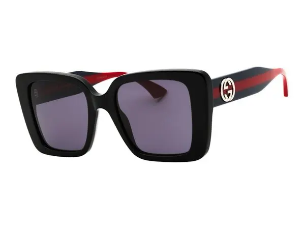 Gucci Oversized Sunglasses - Black/blue/violet