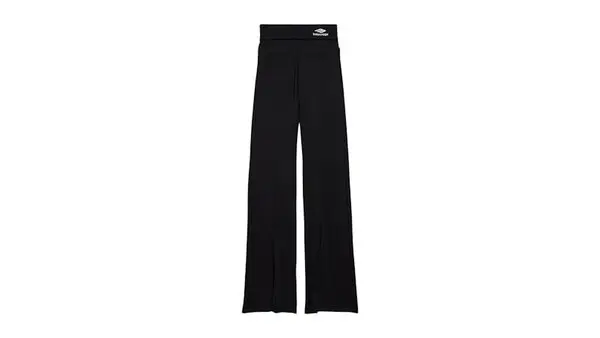 Balenciaga 3b Sports Icon Foldover Leggings - Washed Black