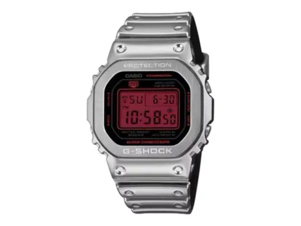 Casio Gshock Analogdigital 5600 Series Fine Metallic Series Gm5600yra8in - Resin/stainless Steel