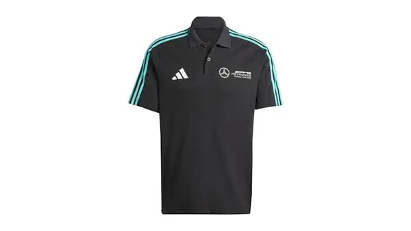 Adidas Mercedes Amg Petronas Formula Team Dna Polo Shirt - Black White