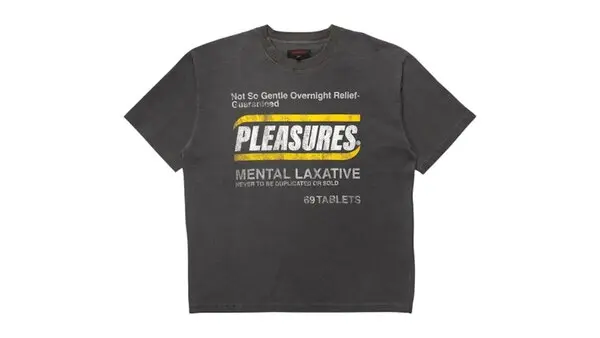 PLEASURES Relief Heavyweight Shirt - Faded Black
