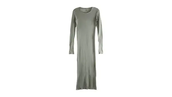 Rick Owens Ribbed Long Sleeve Dress - Green