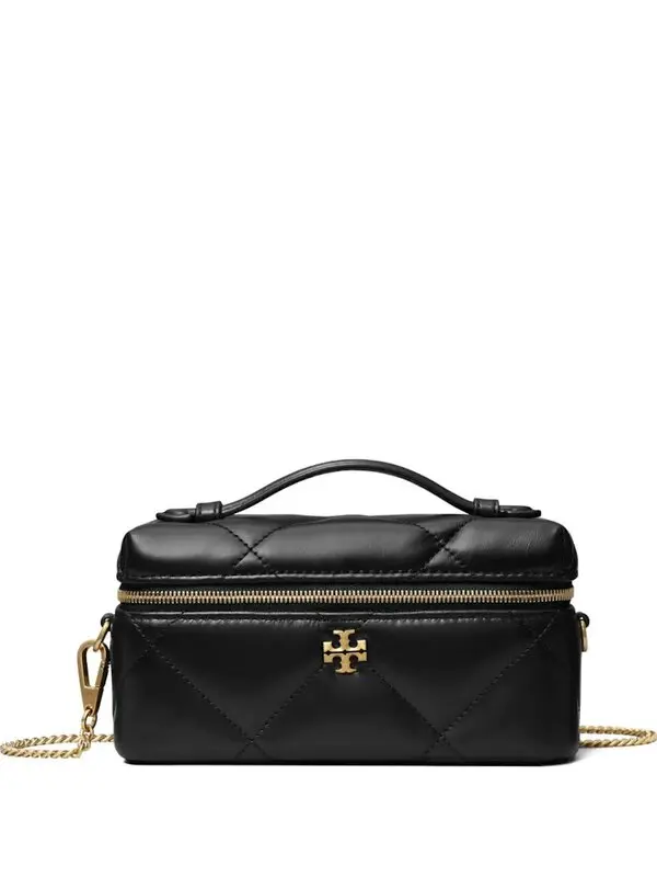 Tory Burch Kira Diamond Quilt Charm Eastwest Vanity Case - Black