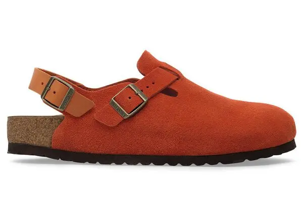 BIRKENSTOCK Tokio Suede - Rust Brown
