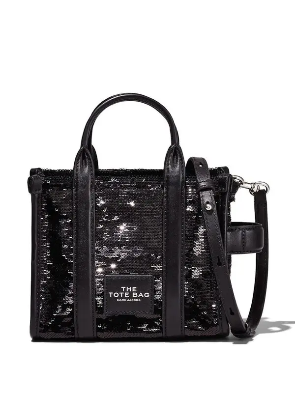 Marc Jacobs Sequins Crossbody Tote Bag - Black