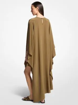 Michael Kors Silk Crepe De Chine Asymmetric Kaftan