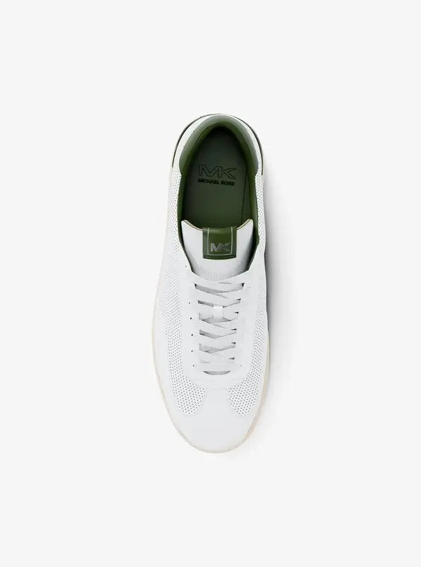 Michael Kors Wilton Perforated Leather Sneaker - Green