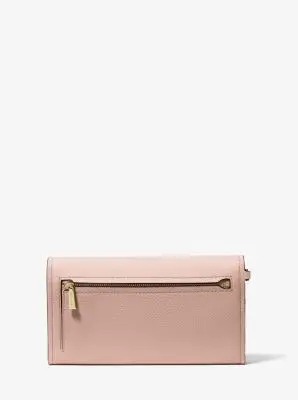 Michael Kors Jet Set Medium Pebbled Leather Smartphone Wristlet - Pink