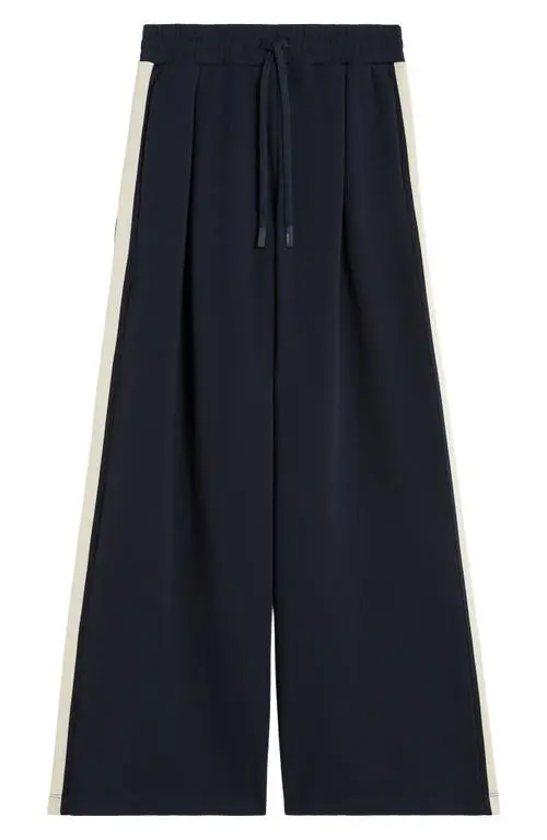 Max Mara Perdoni Side Stripe Cotton Blend Drawstring Pants