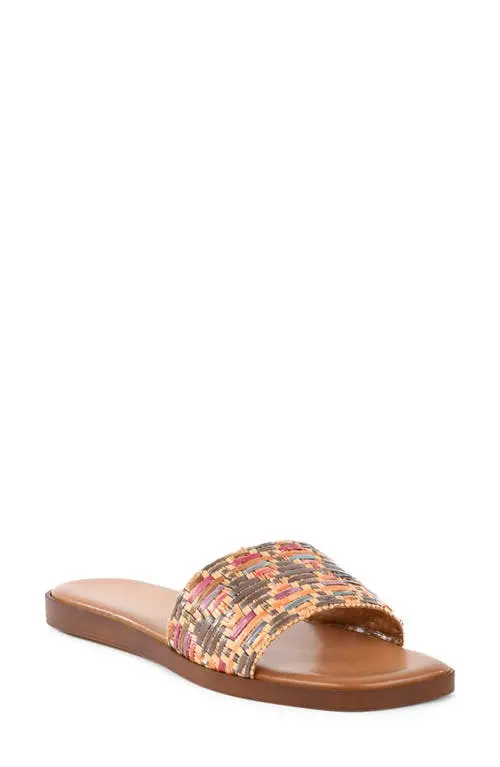 Seychelles Palm Oasis Slide Sandal - Natural Multi