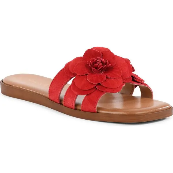 Seychelles Morning Dew Slide Sandal - Red