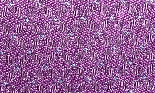 David Donahue Geometric Silk Neck Tie - Berry