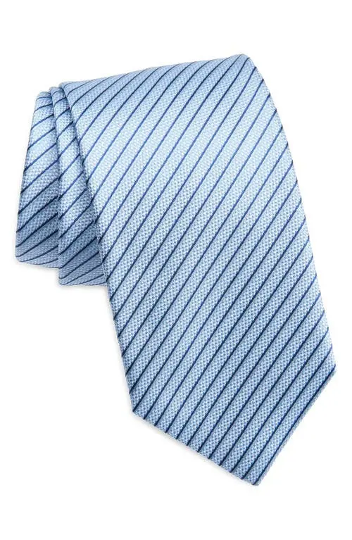 David Donahue Stripe Silk Tie
