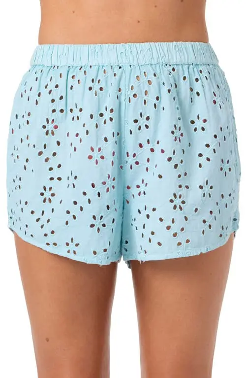 O'Neill Pam Cotton Eyelet Cover-up Shorts - Stratosphere