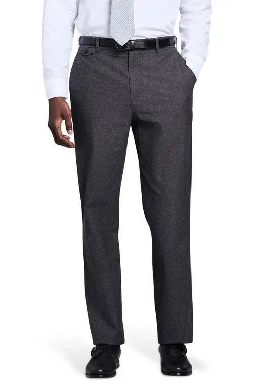Billy Reid Flat-front Linen & Cotton Pants - Charcoal