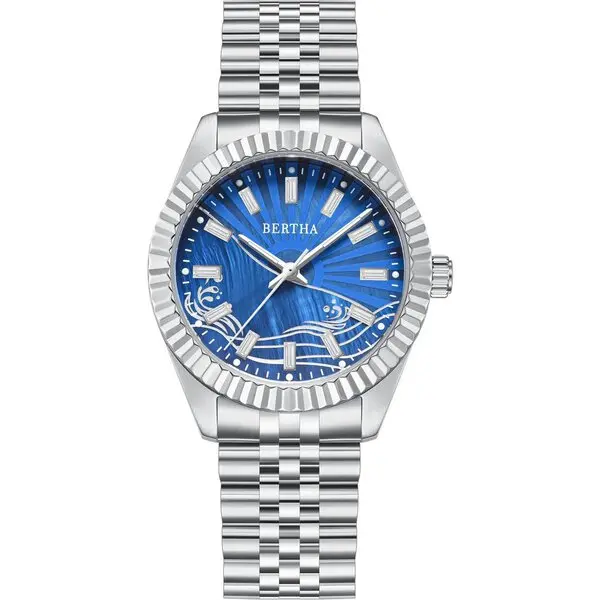 BERTHA WATCHES Marina Quartz Watch - Blue