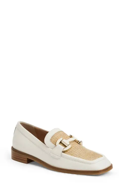Bruno Magli Natalie Bit Loafer - White Raffia