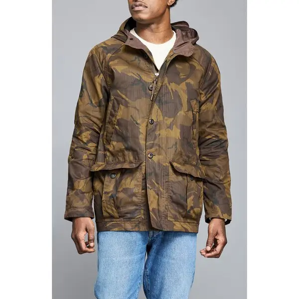 Billy Reid Waxed Cotton Lodge Jacket - Brown