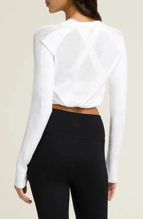 Wilson Pro Seamless Long Sleeve Top - Bright White