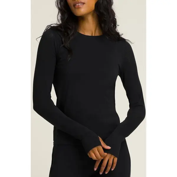 Wilson Pro Seamless Long Sleeve Top - Black