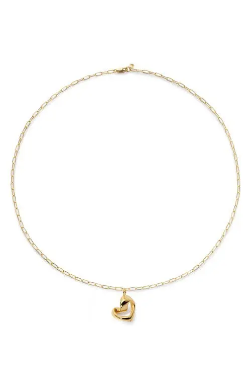 Monica Vinader Infinity Heart Pendant Necklace - 18k Gold Vermeil