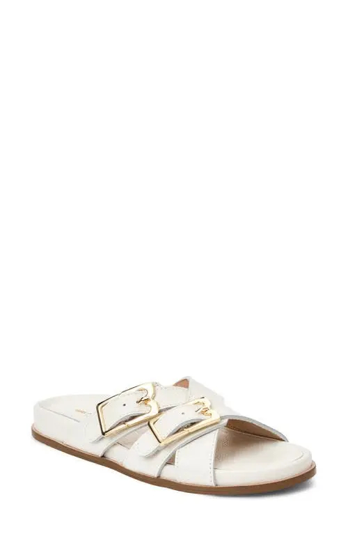 Bruno Magli Genesis Slide Sandal - Bone Tumbled