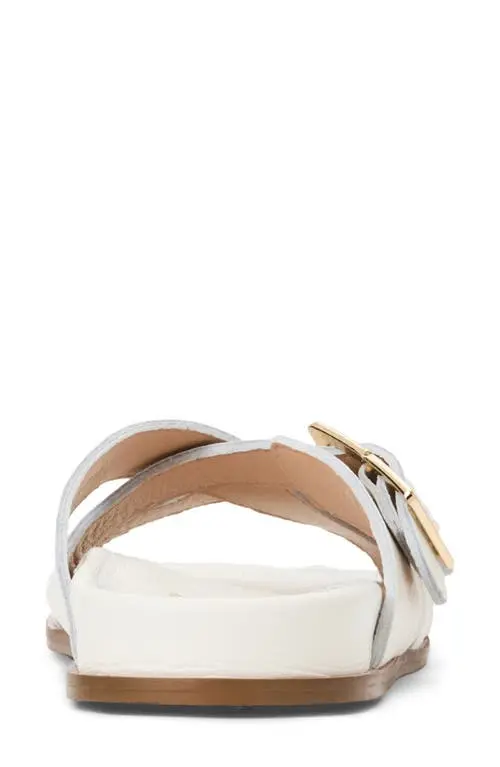 Bruno Magli Genesis Slide Sandal - Bone Tumbled