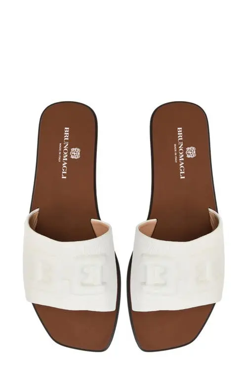 Bruno Magli Leather Slide Sandal