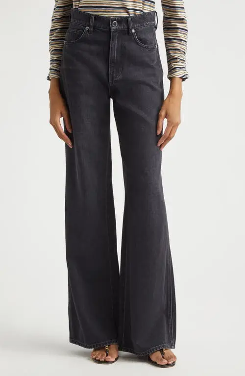 Veronica Beard Kasey Wide Leg Jeans - Washed Onyx